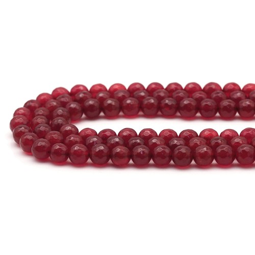 Ruby Agate Round Faceted Beads, Sku#U1718 | eBay