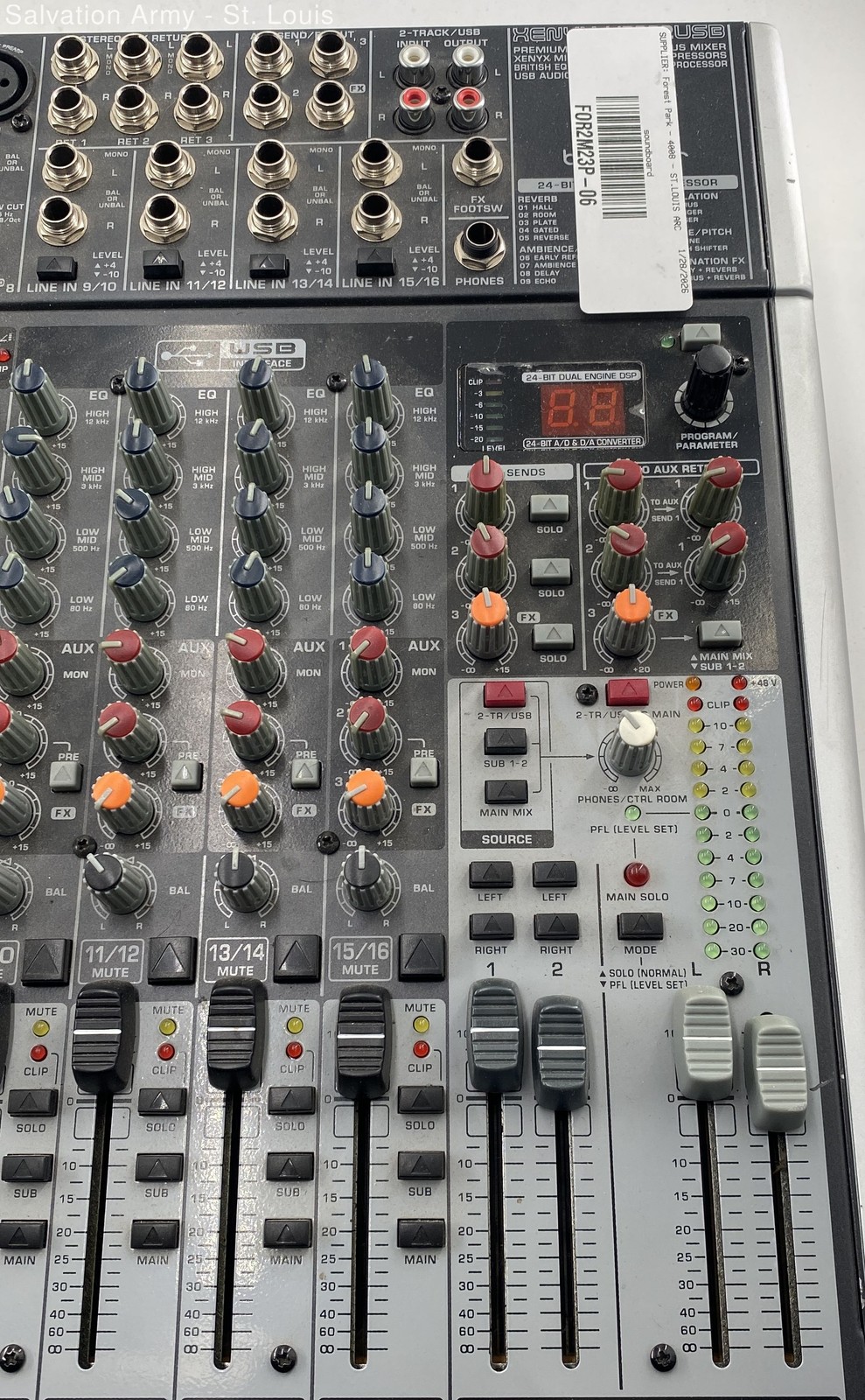 Behringer XENYX 2222USB Black 22 Input Sound Board Mixing Console | eBay