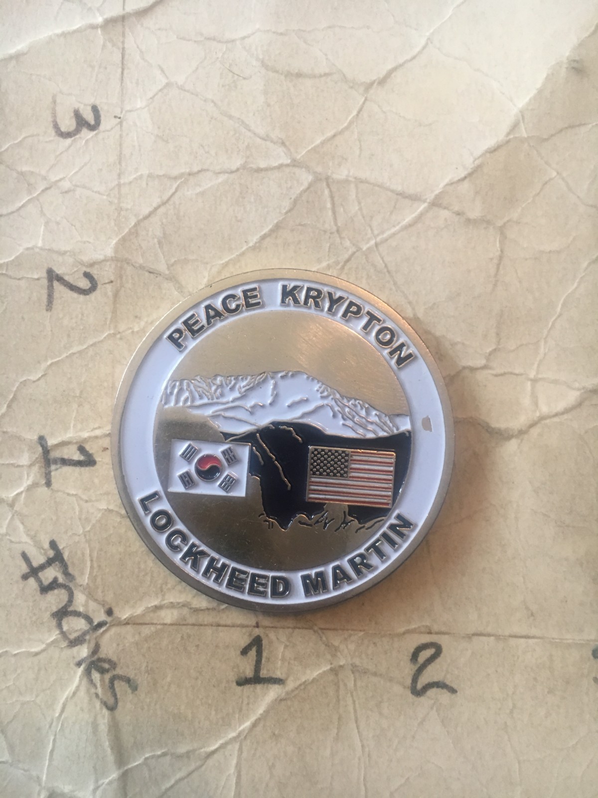 USAF FOS IV Peace Krypton Lockheed Martin Korea Challenge Coin 9/1/25 ...