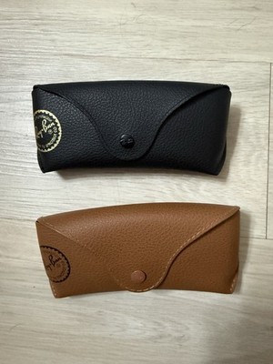 Ray Ban Brown And Black Medium Soft Leather Case Sunglasses Eyeglass ...