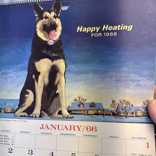 Advertising Calendar LOT 3 1952 VA, 1966 Esso, 1942 PA JP Bixler & Sons ...