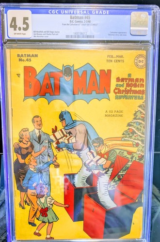Batman #45 (1948) ⭐ CGC 4.5 ⭐ Christmas Story! Catwoman Golden Age DC ...
