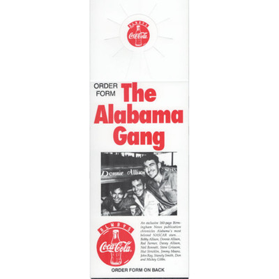 1997 NASCAR "The Alabama Gang" Bottle Hanger | Coca-Cola Promo ...