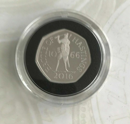 Simply Coins~ 2019 SILVER PROOF THE BATTLE OF HASTINGS 50 PENCE COIN | eBay