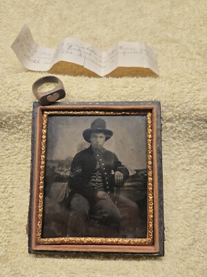 Original Civil War Tintype Corporal Soldier W/Ring He Made | eBay