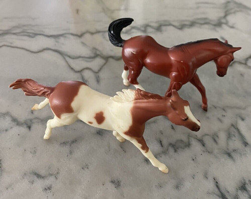 Breyer Reeves Miniature Mini 4" x 2" Horses Lot Of 2 One Brown One ...