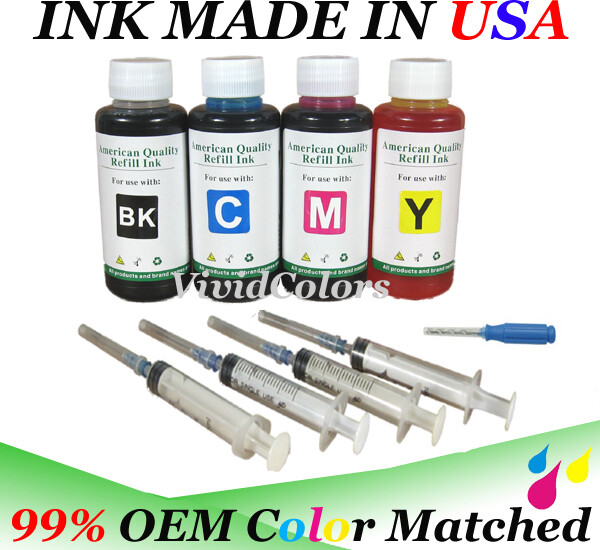 4x100ml Refill ink kit for Canon 210 211 240 241 PIXMA MG2120 MX340 ...