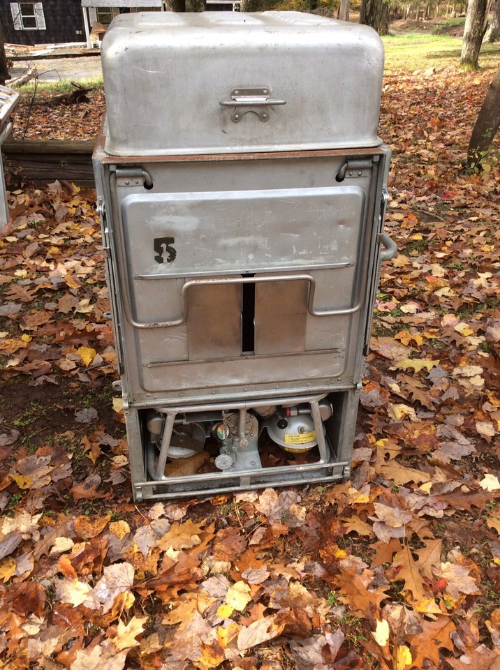US MILITARY SURPLUS KITCHEN M59 FIELD RANGE OVEN WITH BURNER / POTS ...
