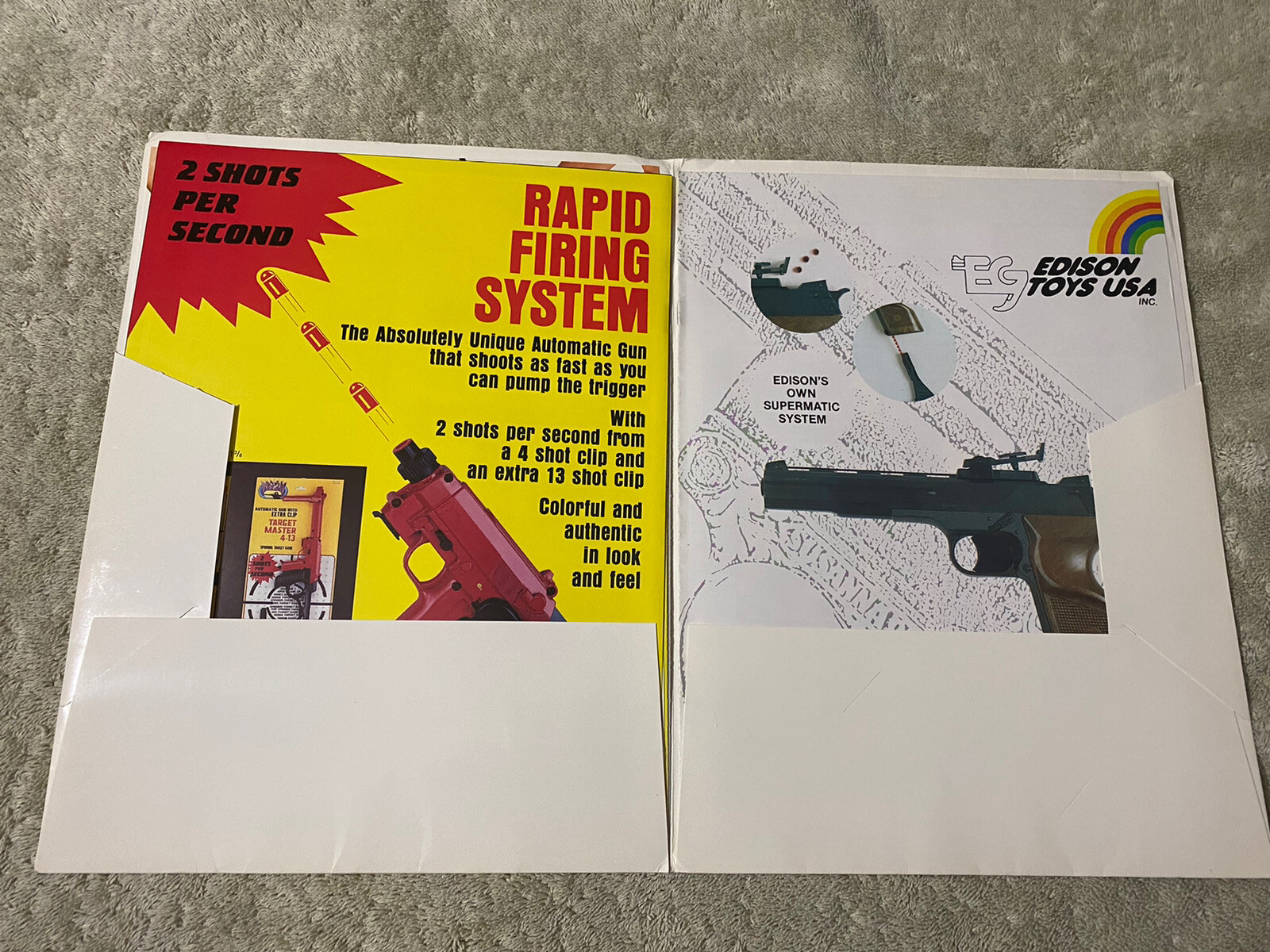 Rare Edison toys Giocattoli Toy Fair 80’s Gun Catalog Price List | eBay