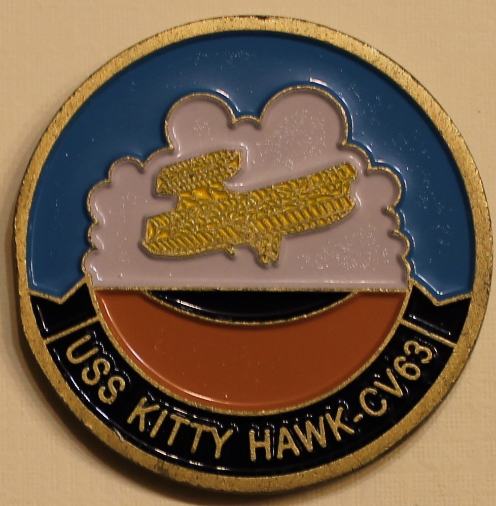 USS Kitty Hawk CV-63 Aircraft Carrier Navy Challenge Coin MS | eBay
