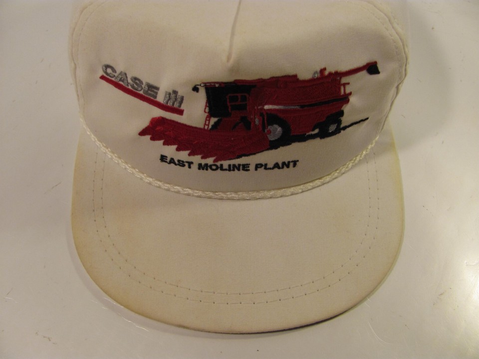 K-Products Hat White Case IH East Moline Illinois Vintage Red Combine ...