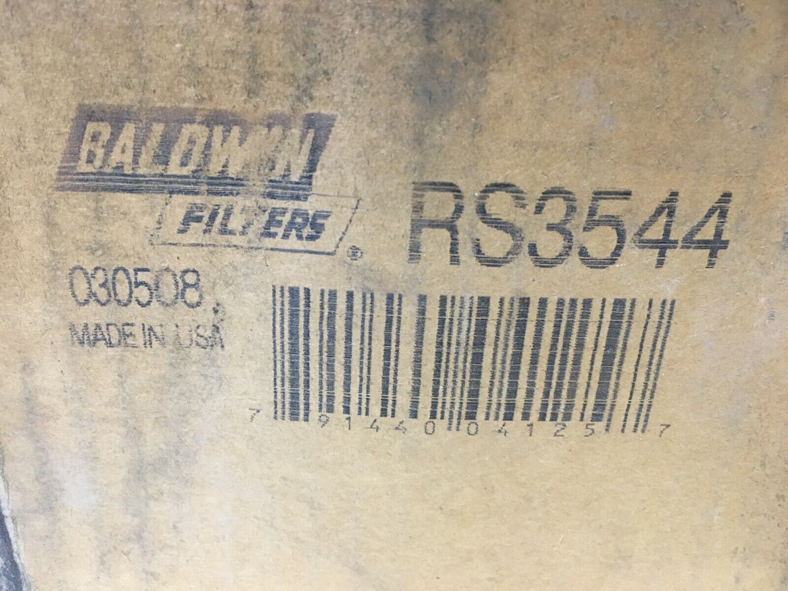 BALDWIN - Filters - #RS3544, BT8848-MPG, B163 - 3 Filters | eBay