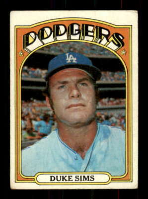 1972 Topps #63 Duke Sims G-GVG Dodgers 511311 | eBay
