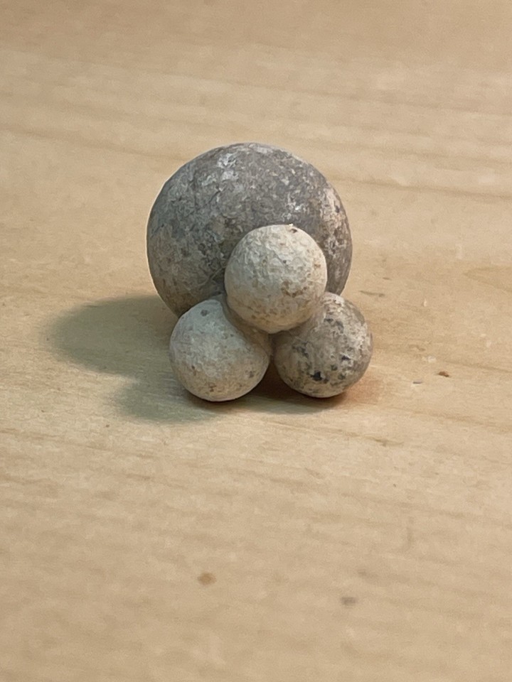 Dug Relic Civil War Confederate 69 Caliber Buck N Ball Bullet Miniball ...