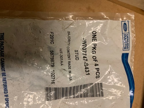 4 PCS GENUINE FORD STUD W707747-S431 | eBay