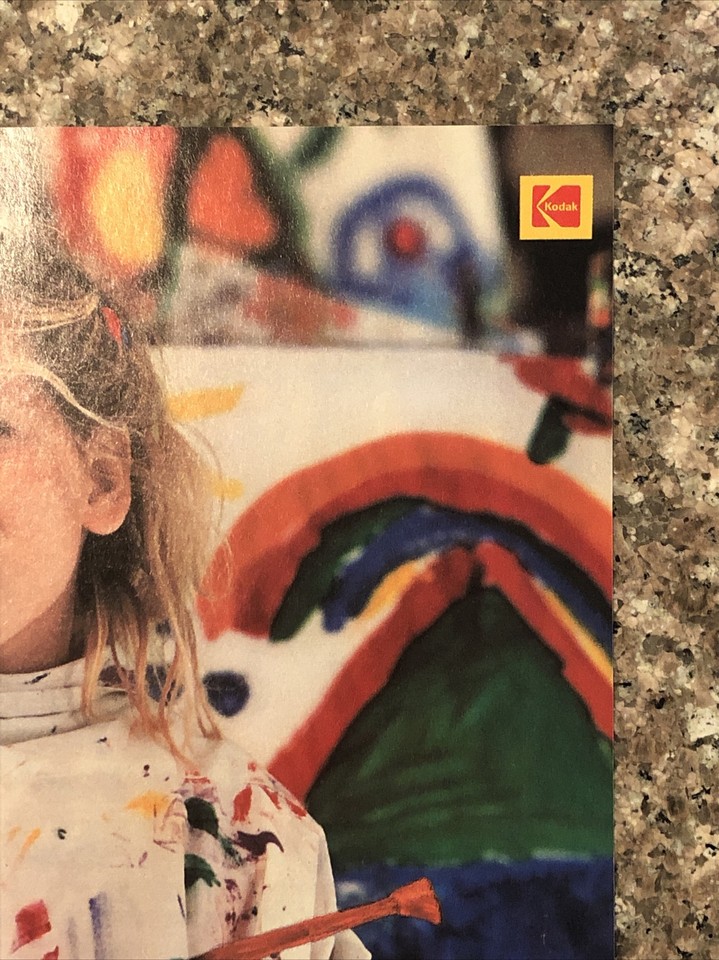 1989 Kodak Kodacolor Gold 100 Film PRINT AD Girl Painting VTG 1980s ...