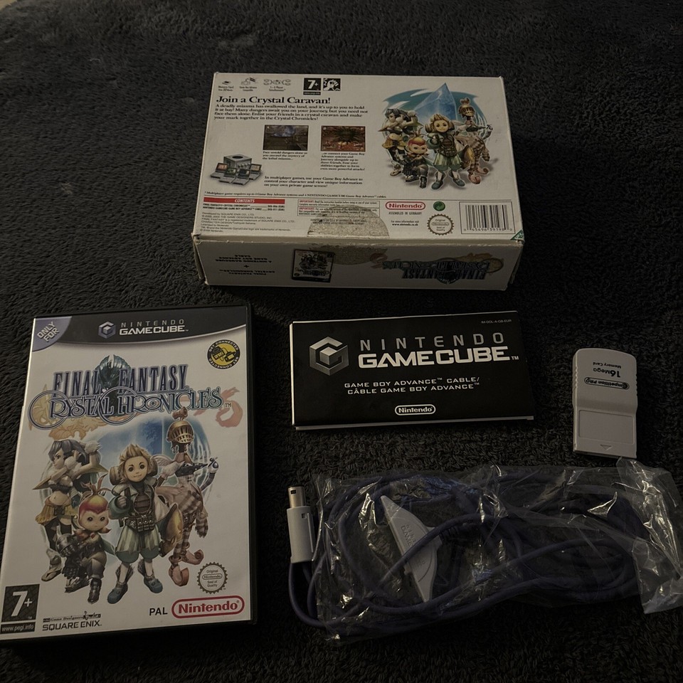 Final Fantasy - Crystal Chronicles Boxset (Nintendo Gamecube, 2004) PAL ...