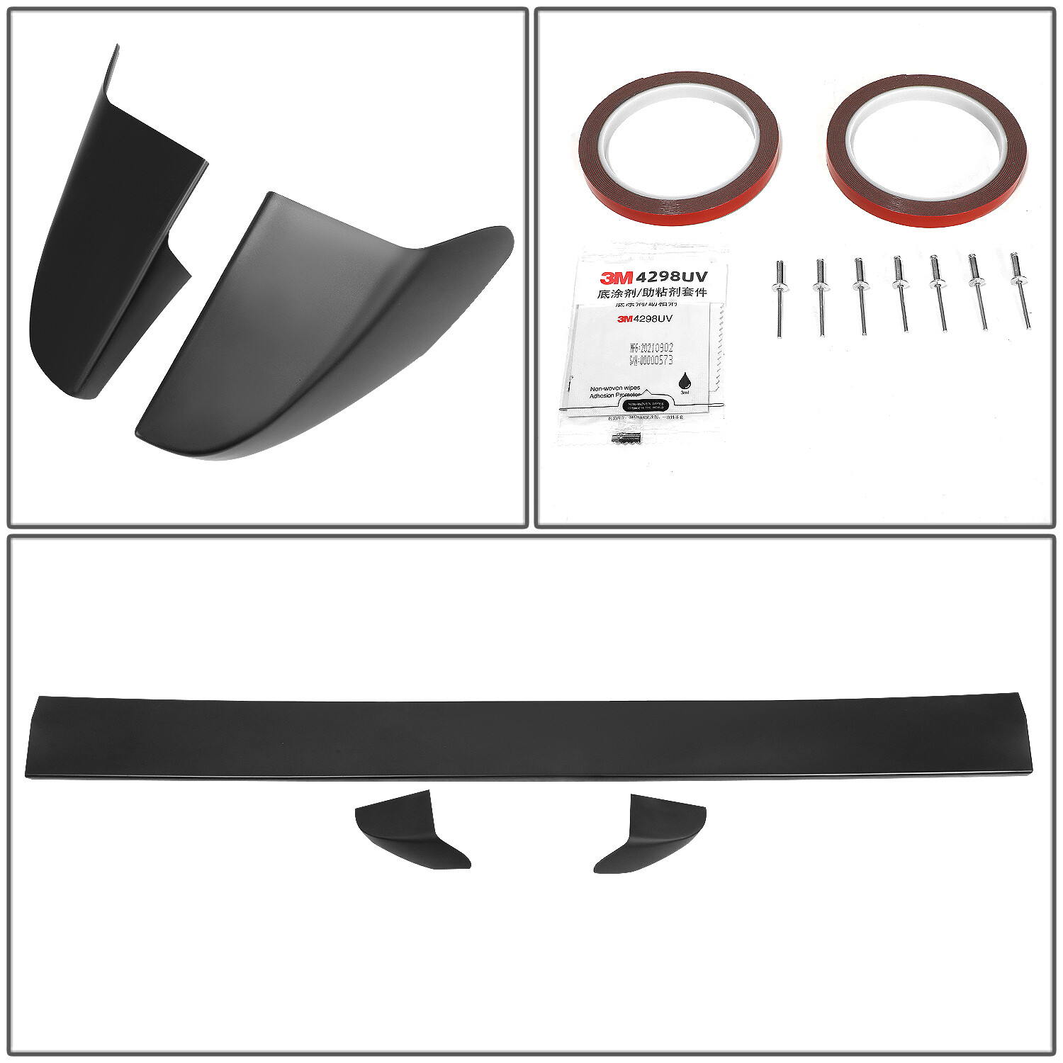 Fit 99-07 Chevy Silverado Sierra 3Pcs Tailgate Intimidator Style ...