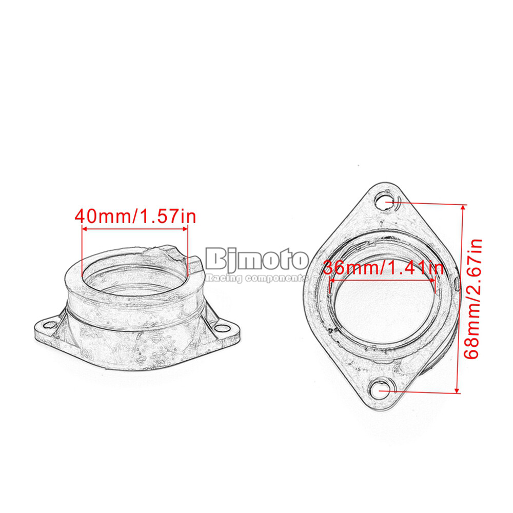 Carb Holder Intake Manifold Boots For Suzuki 13110-38200 DR250S 1982 ...