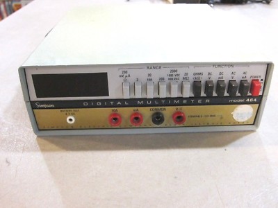 Multimeters - Simpson Digital Multimeter Model