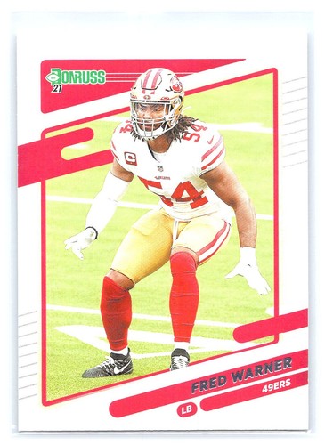 2021 Donruss Football #59 Fred Warner Press Proof Blue San Francisco ...