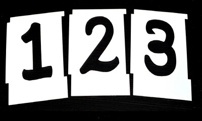 Disney Number Stencils Set 0-9 Disney Font Sizes 20mm-100mm | eBay UK