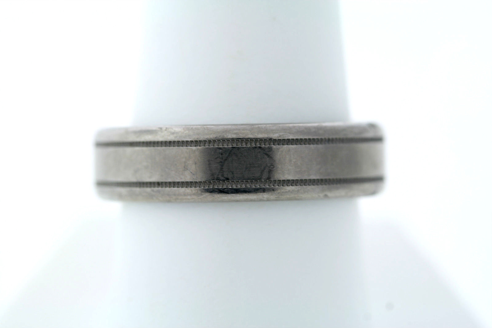 Men's Titanium Edward Mirell Milgrain Ring 6mm | eBay