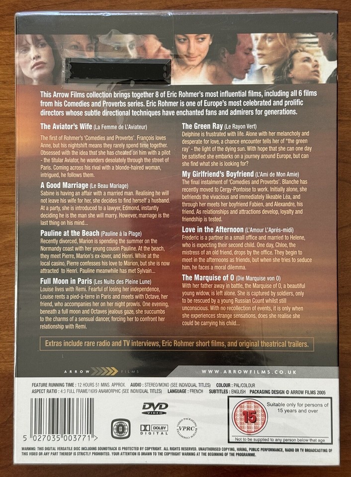 The Eric Rohmer Collection - 8-DVD-Box-Set | DVD New & Sealed | eBay
