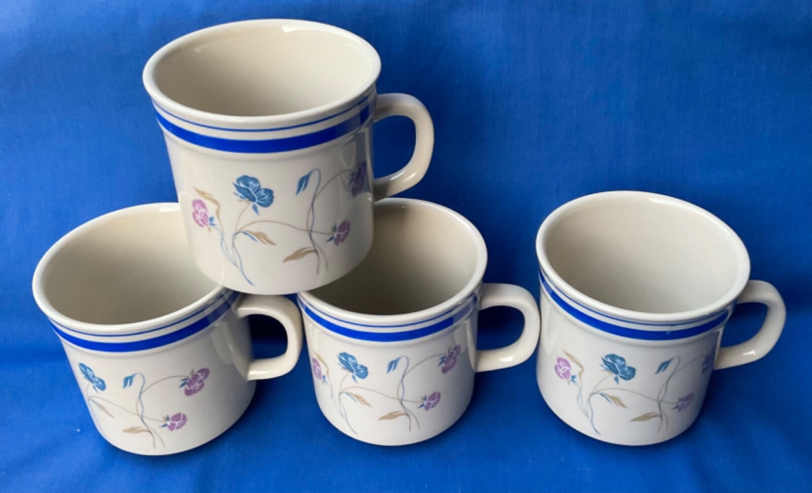 4 Pc. Fujistone Dancing #8491 Oven Dishwasher Microwave Safe Coffee ...