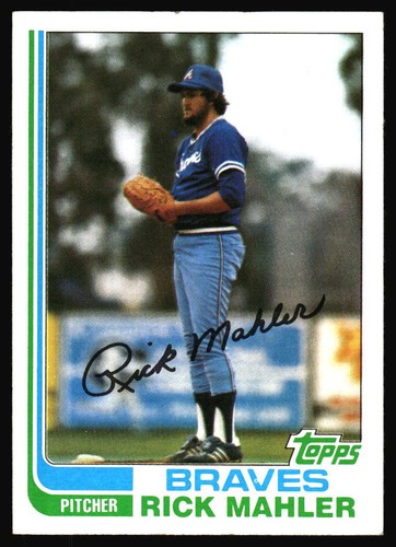 1982 Topps Rick Mahler Rookie #579 Atlanta Braves | eBay