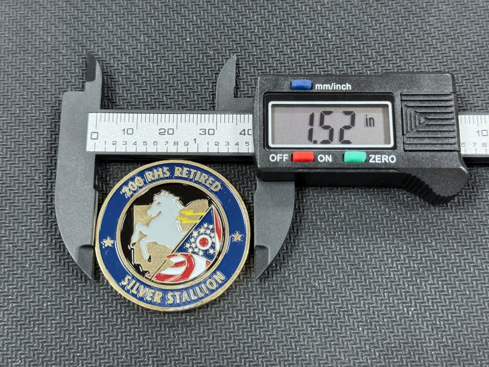 200 RHS Retired Silver Stallion & Red Horse Challenge Coin _G | eBay