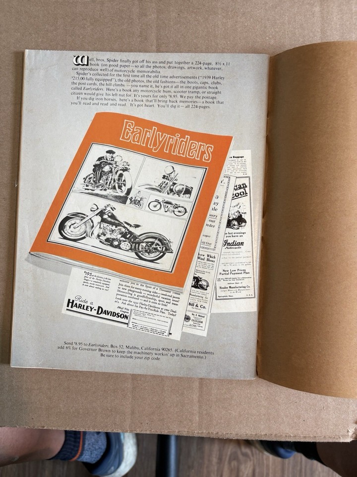 EASYRIDERS MOTORCYCLE MAGAZINE W/ DAVID MANN POSTER / VERY NICE / APRIL ...