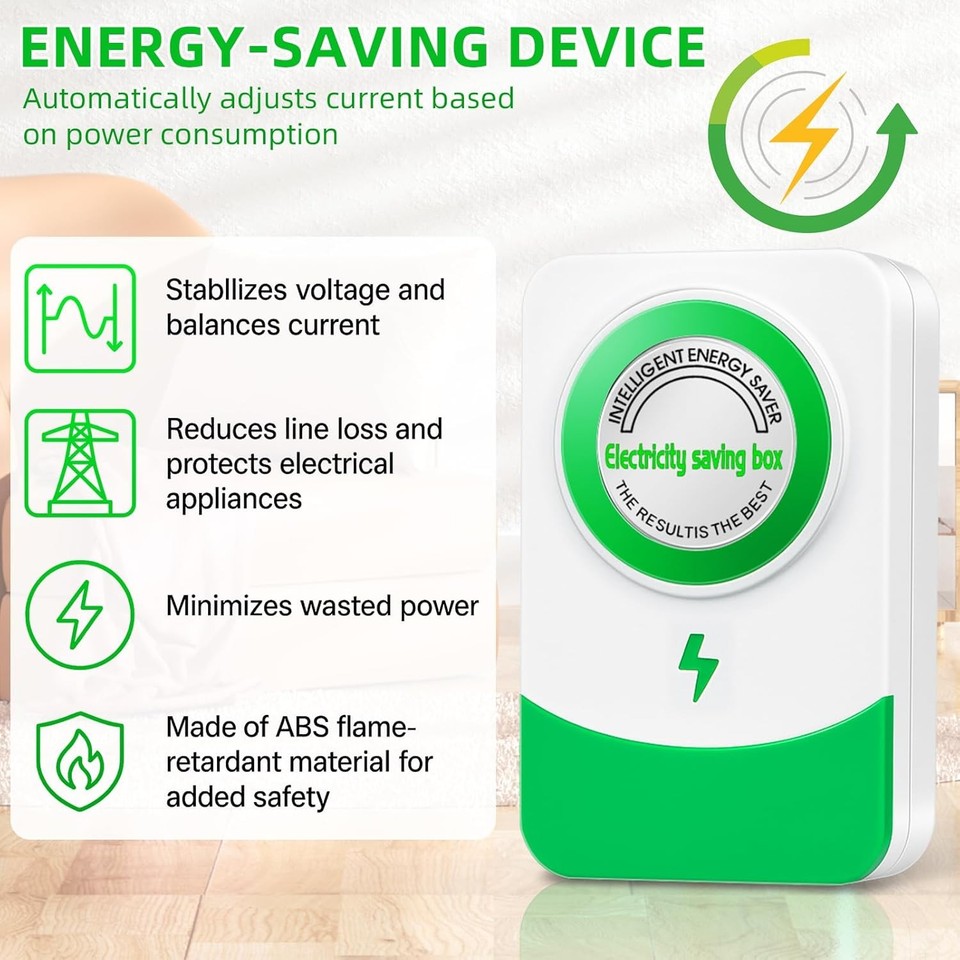 Energy Saver Box (2/4Pack): Plug-in Device to Save Electricity & Reduce ...