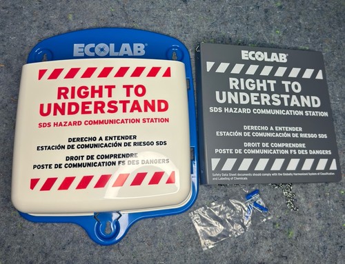 Ecolab GHS Communication SDS Station ‘Right To Understand’ | eBay