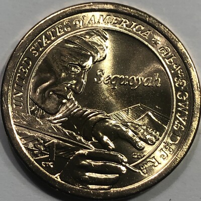 2017 D "SEQUOYAH" Native American Golden Dollar Coin | eBay