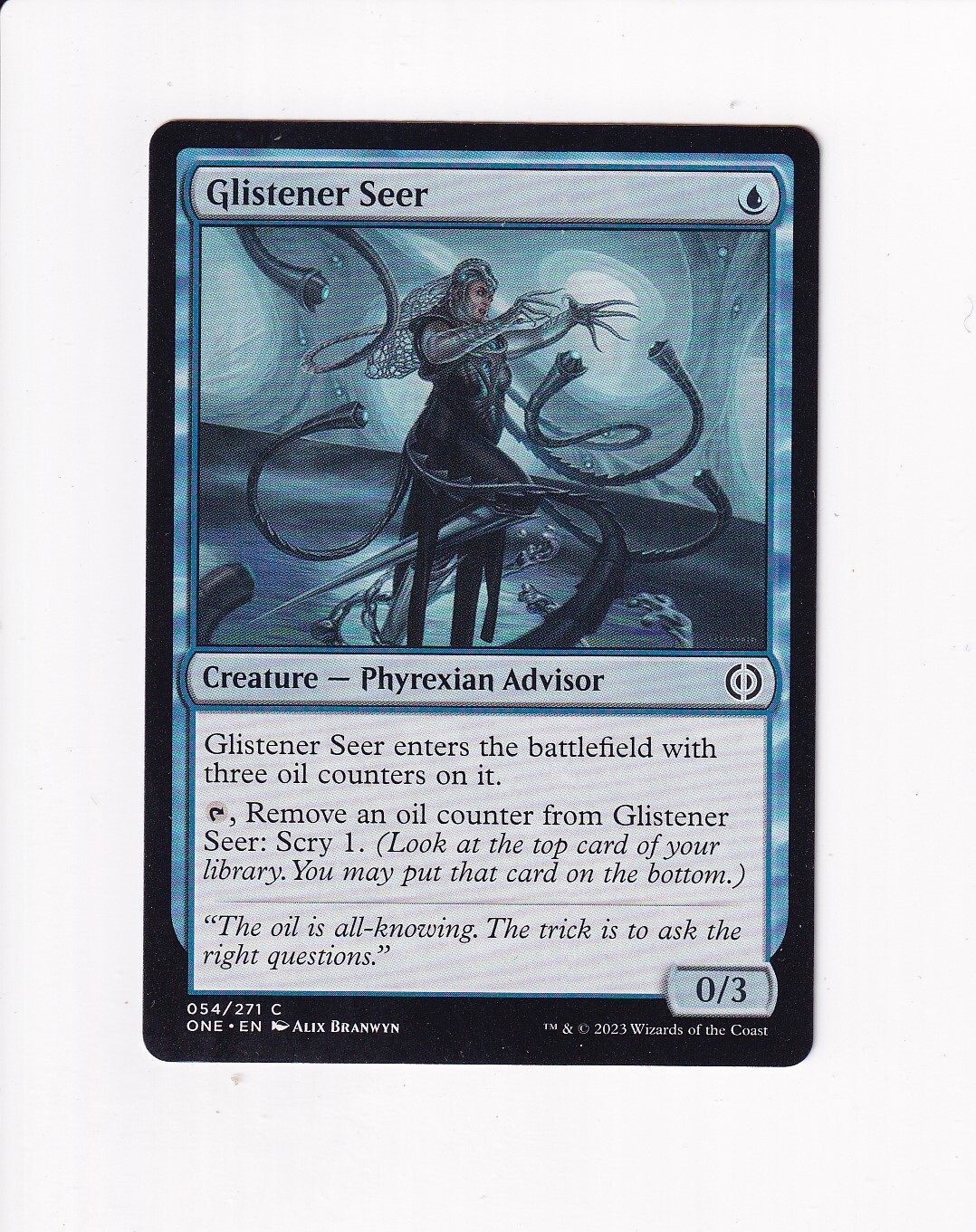 MAGIC THE GATHERING MTG PHYREXIA ALL WILL BE ONE GLISTENER SEER (#1) (X ...