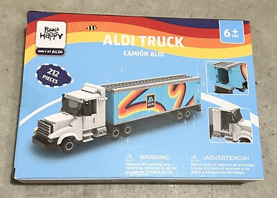 ALDI Truck Bee Happy Exclusive Building Block Set (Limited Edition; 212 ...