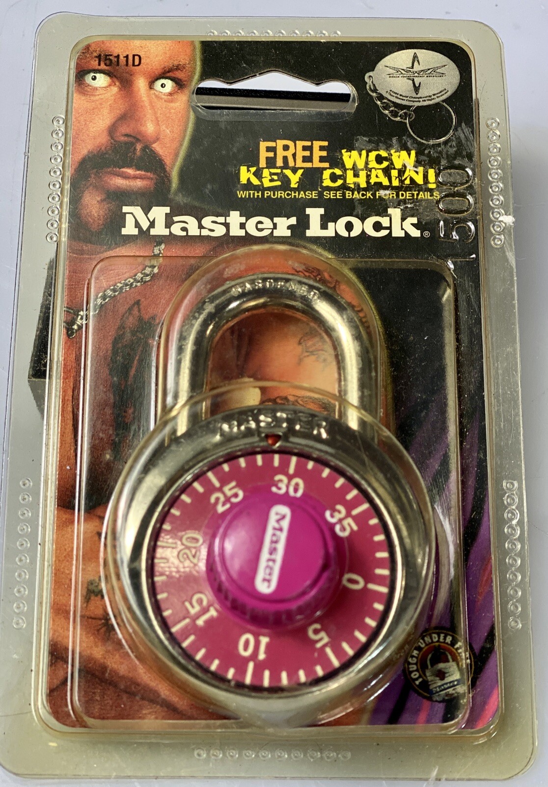Master Lock 1511D Combination Lock | Pink | WCW FREE KEY CHAIN EDITION ...