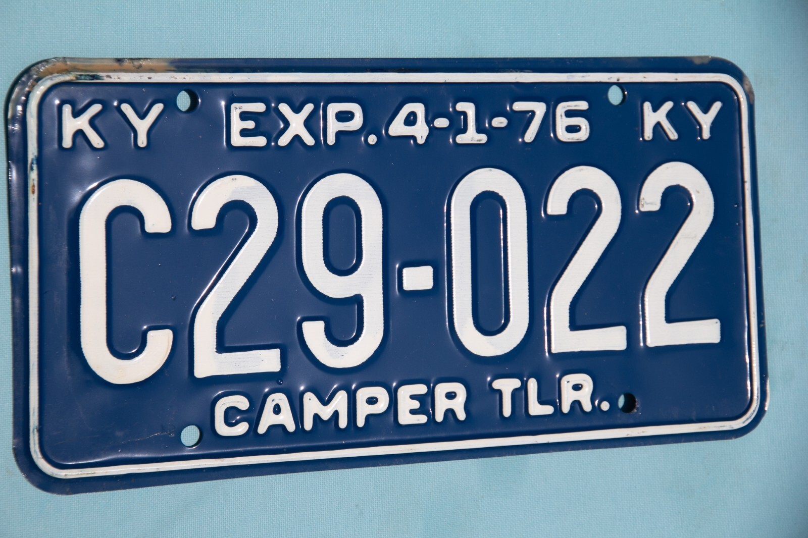 1976 KENTUCKY License Plate * 76 KY * CAMPER TLR | eBay