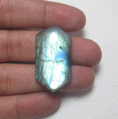 Green Labradorite Fancy Shape Cabochon 57.70 Cts Semi Precious Gemstone ...
