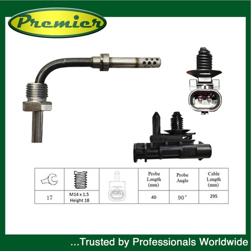 Exhaust Gas Temperature Sensor Premier Fits Volvo XC60 V60 V70 S60 XC70 ...