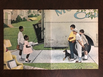 New Kids In The Neighborhood Painting By Norman Rockwell