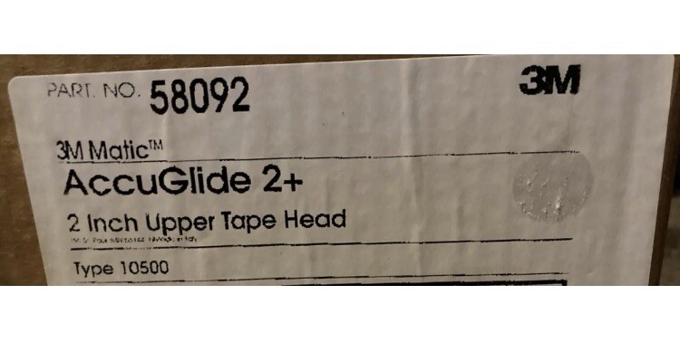 2” Upper Tape Head 58092 Accuglide 2+ 3M Type 10500, Part 58092 | eBay