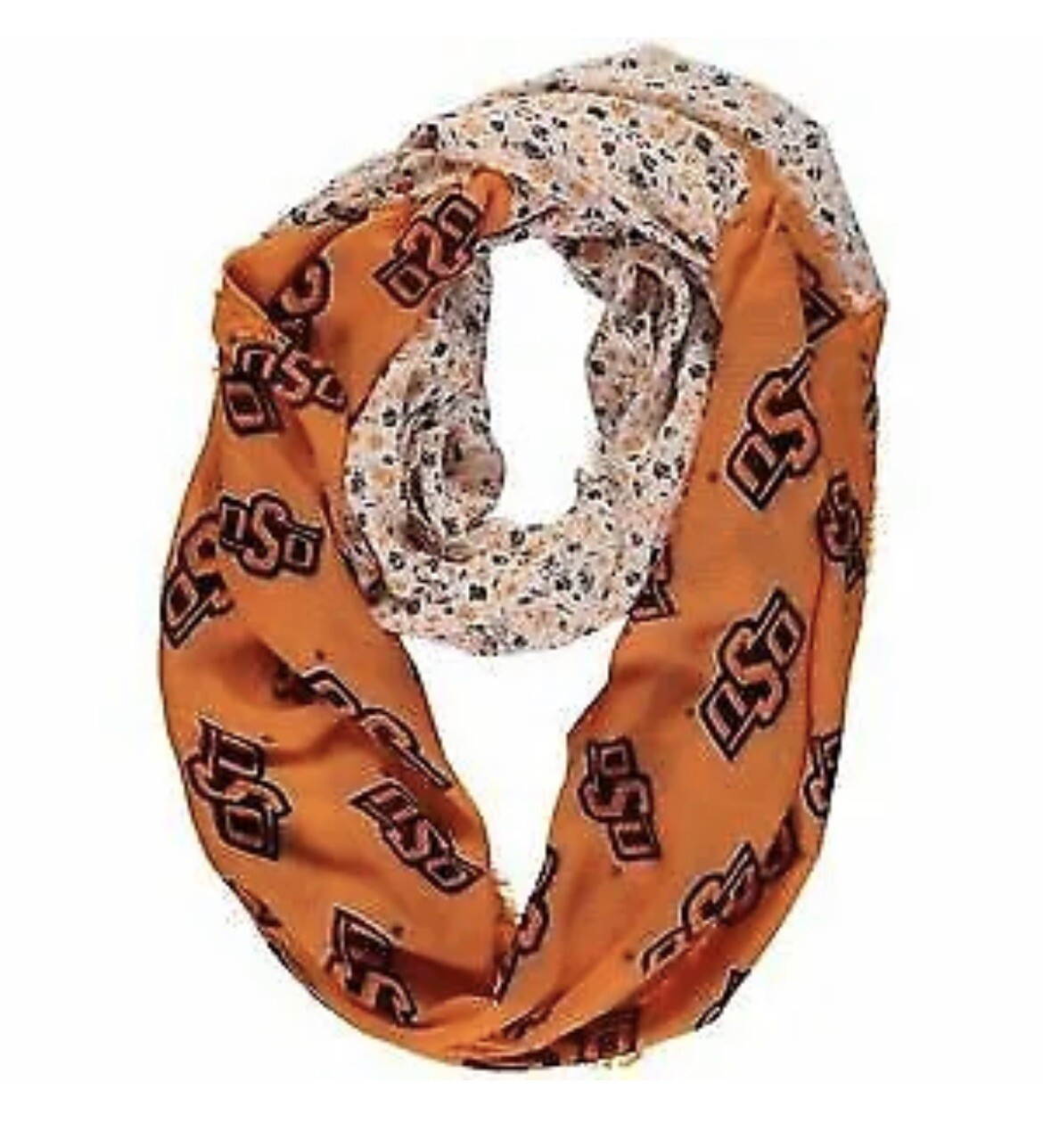 Zoozatz NCAA OKLAHOMA STATE UNIVERSITY Flora Infinity Scarf | eBay