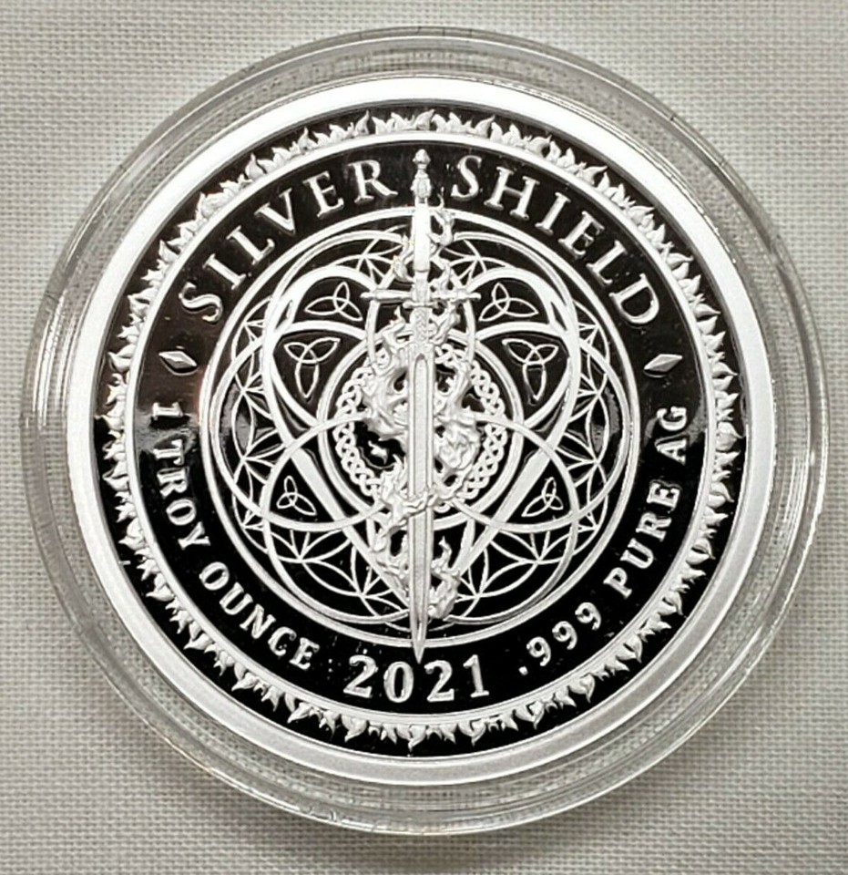 1oz Silver Shield 2021 Master Mind Proof Silver Round #41 Conscientia ...