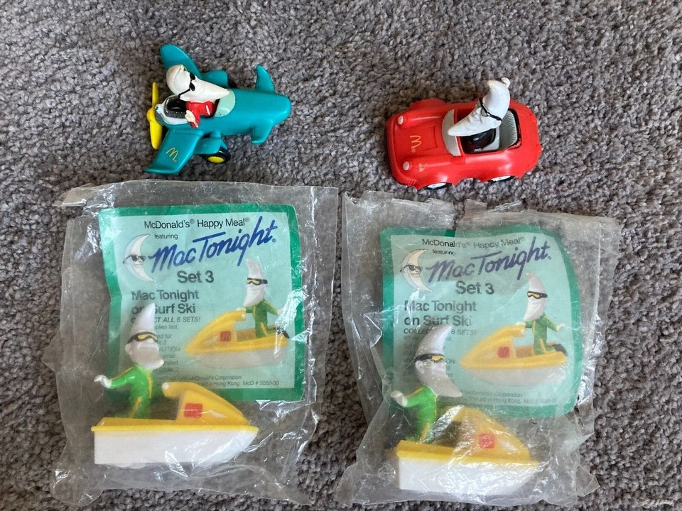 1988 McDonald's Mac Tonight 4 Travel Toys Moon Man Happy Meal | eBay