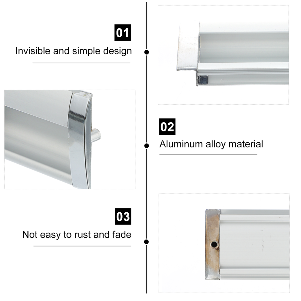 14 pcs Practical Door Handle Invisible Wardrobe Pull Handle Wardrobe ...
