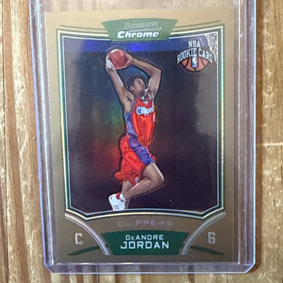 2008-09 Bowman Chrome #139 DeAndre Jordan Gold Rookie Refractor 39/50 ...