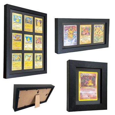Trading Card Wall Mountable Frame For TCG Football Pokemon Cards Topps ...