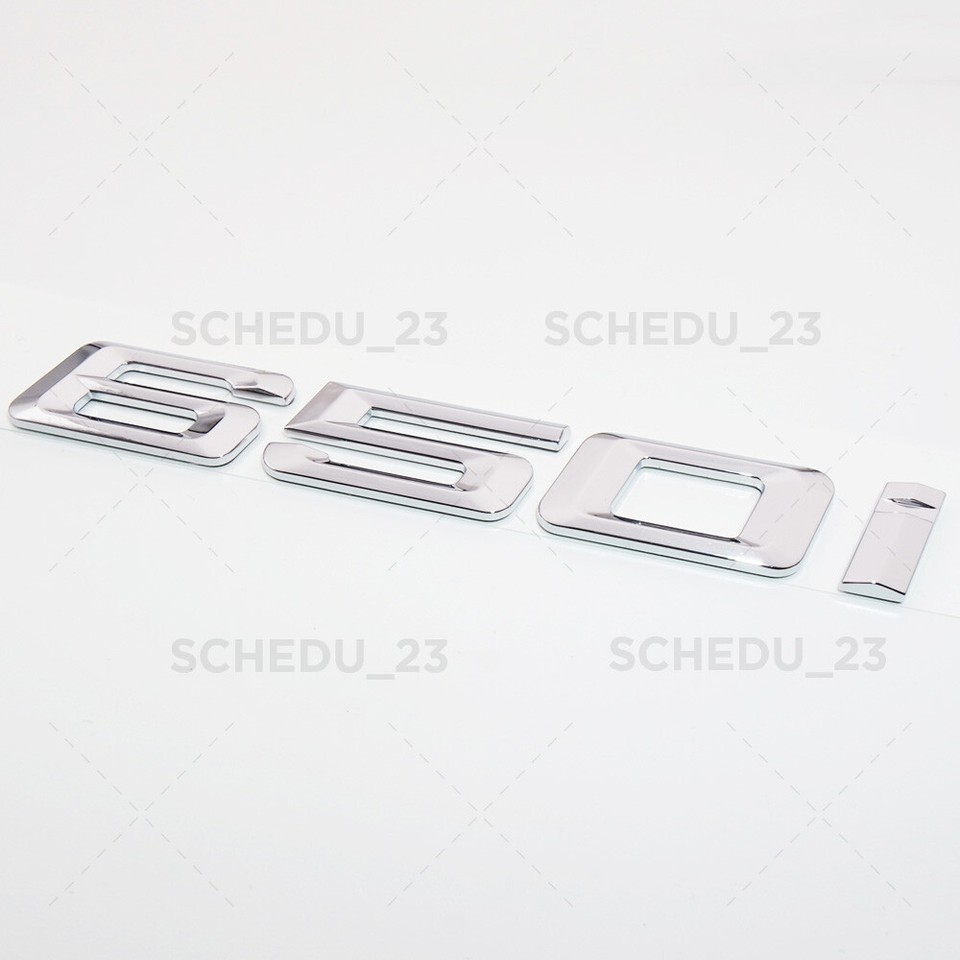 For BMW 650i Chrome Letter Logo Emblem Badge Trunk Lid M Performance ...